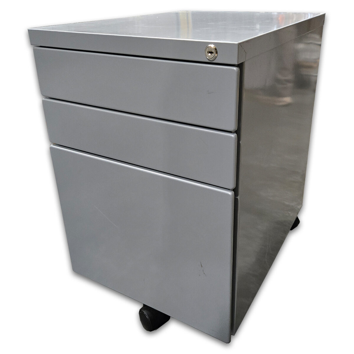 Used Clear Design Mobile BBF Pedestal - Grey | Office Furniture Plus ...