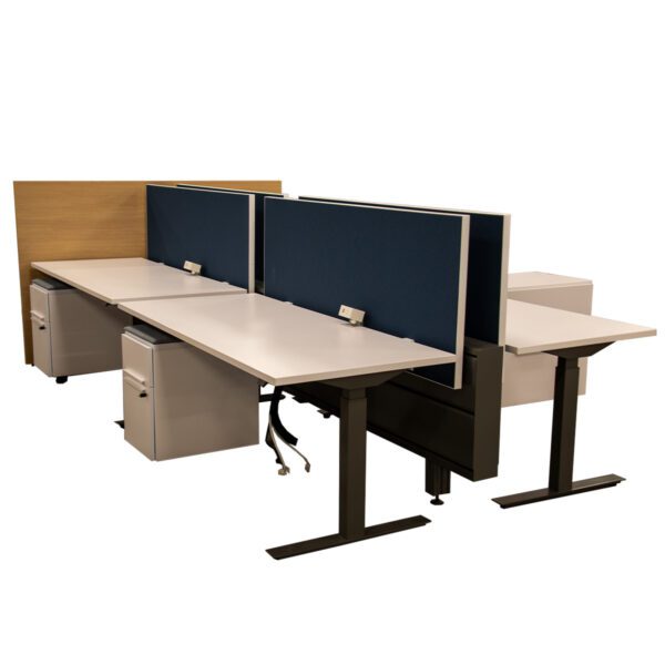 Used Steelcase L-Shape Workstation - Answer Fence