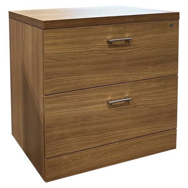 Steelcase 3 Drawer Lateral File Cabinet with Integral Pull In Grey