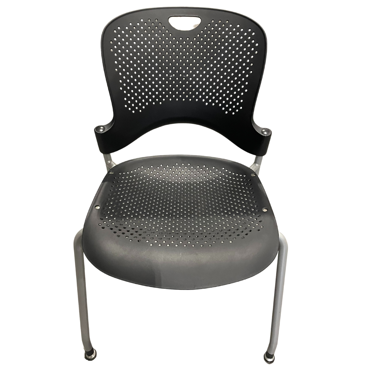 Haworth Very Series Green Plastic Break Room Chair W/ Grey Frame ...